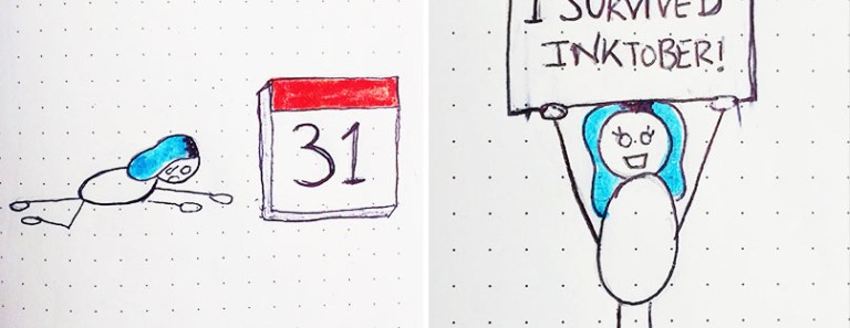 How an Amateur Artist Survived Inktober – Subculture Recall