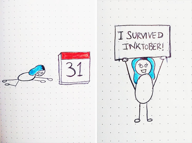 How an Amateur Artist Survived Inktober – Subculture Recall